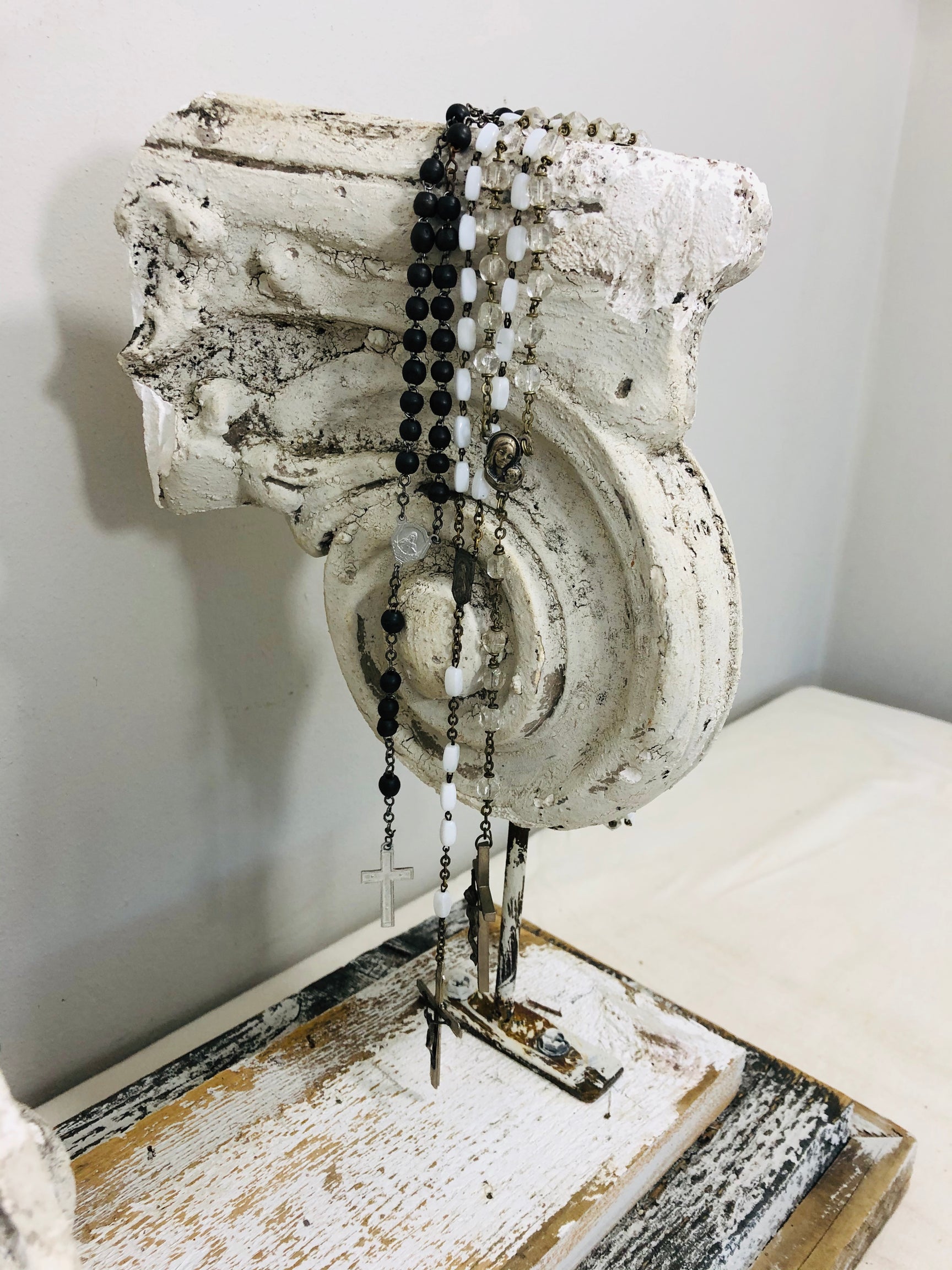Plaster corbel jewelry stand, architectural jewelry display, plaster c ...