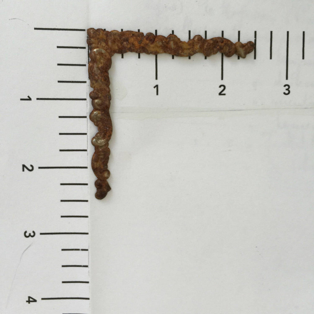 Metal Finding corner shape,2 rusted patina corner brackets,decorative ...